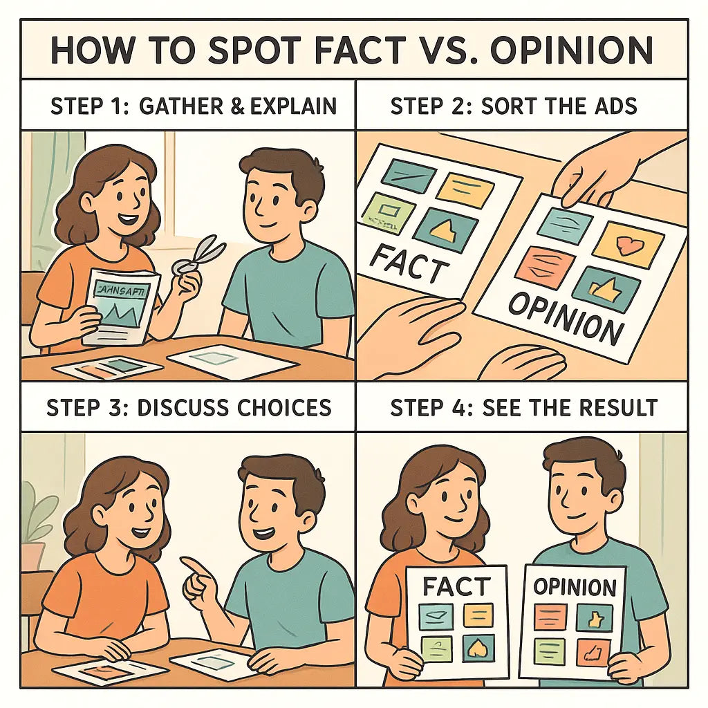 Teach Kids Facts vs Opinions Using Real Ads | Brainzyme