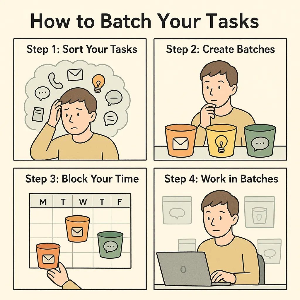 How to Batch Tasks for Better Focus | Productivity Guide – Brainzyme