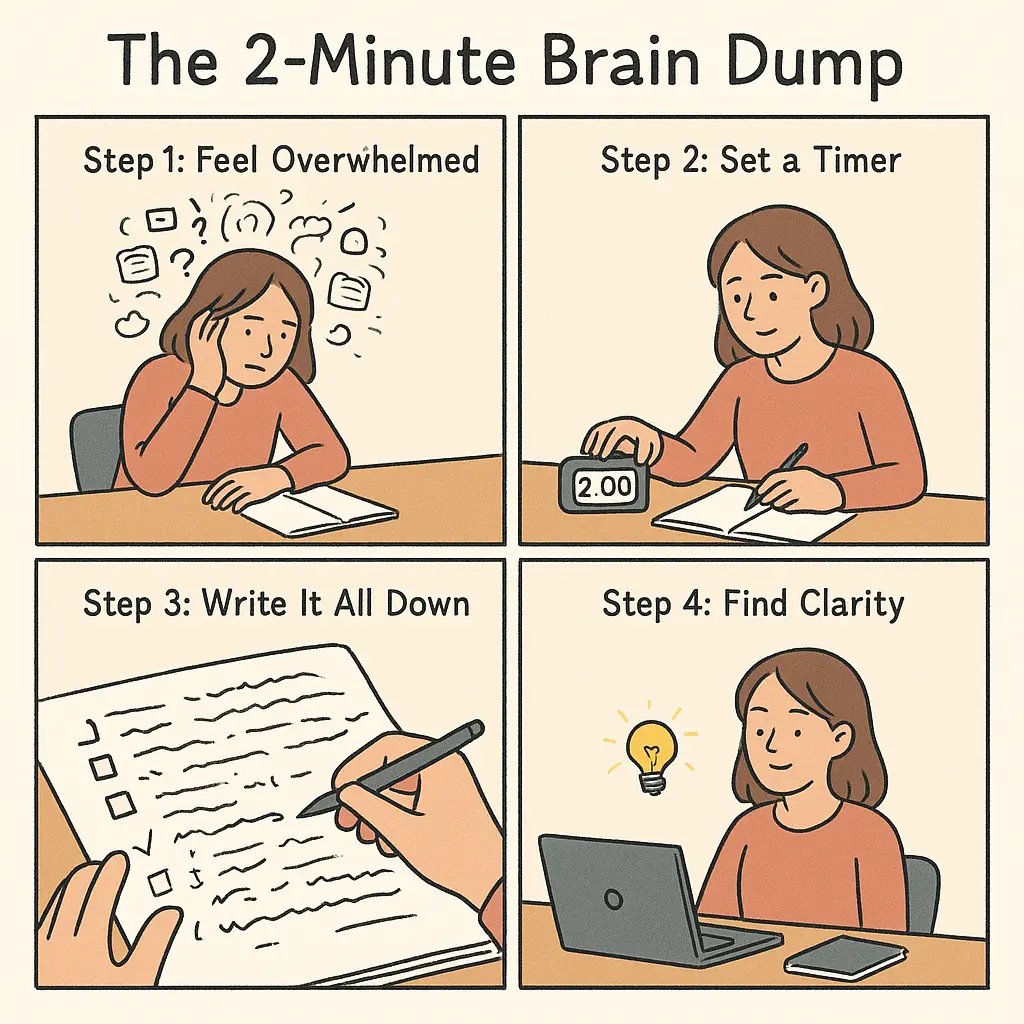 Brain Dump Technique: Clear Mental Clutter in 2 Minutes – Brainzyme