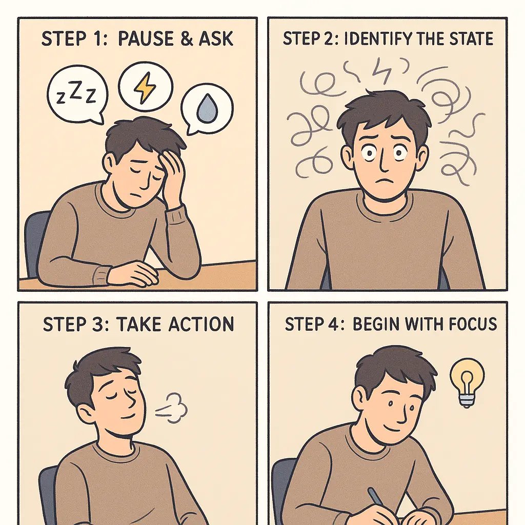 Body Check for Focus: 30-Second Routine for Better Attention – Brainzyme