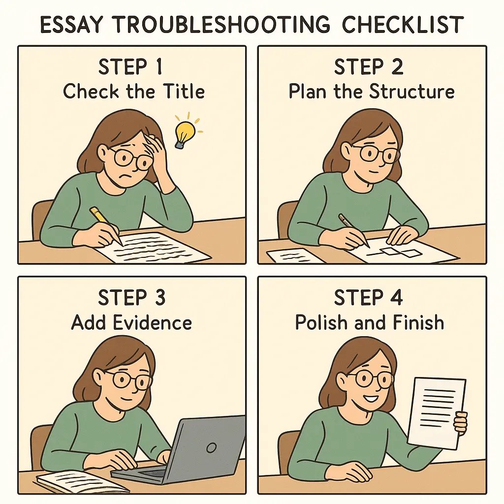 Fix a Messy Essay Draft: Quick 4-Step Rescue Checklist – Brainzyme