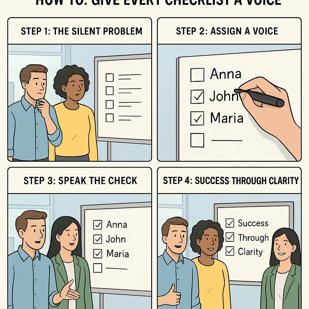 Checklist Speaker Assignment: Zero Confusion Method – Brainzyme