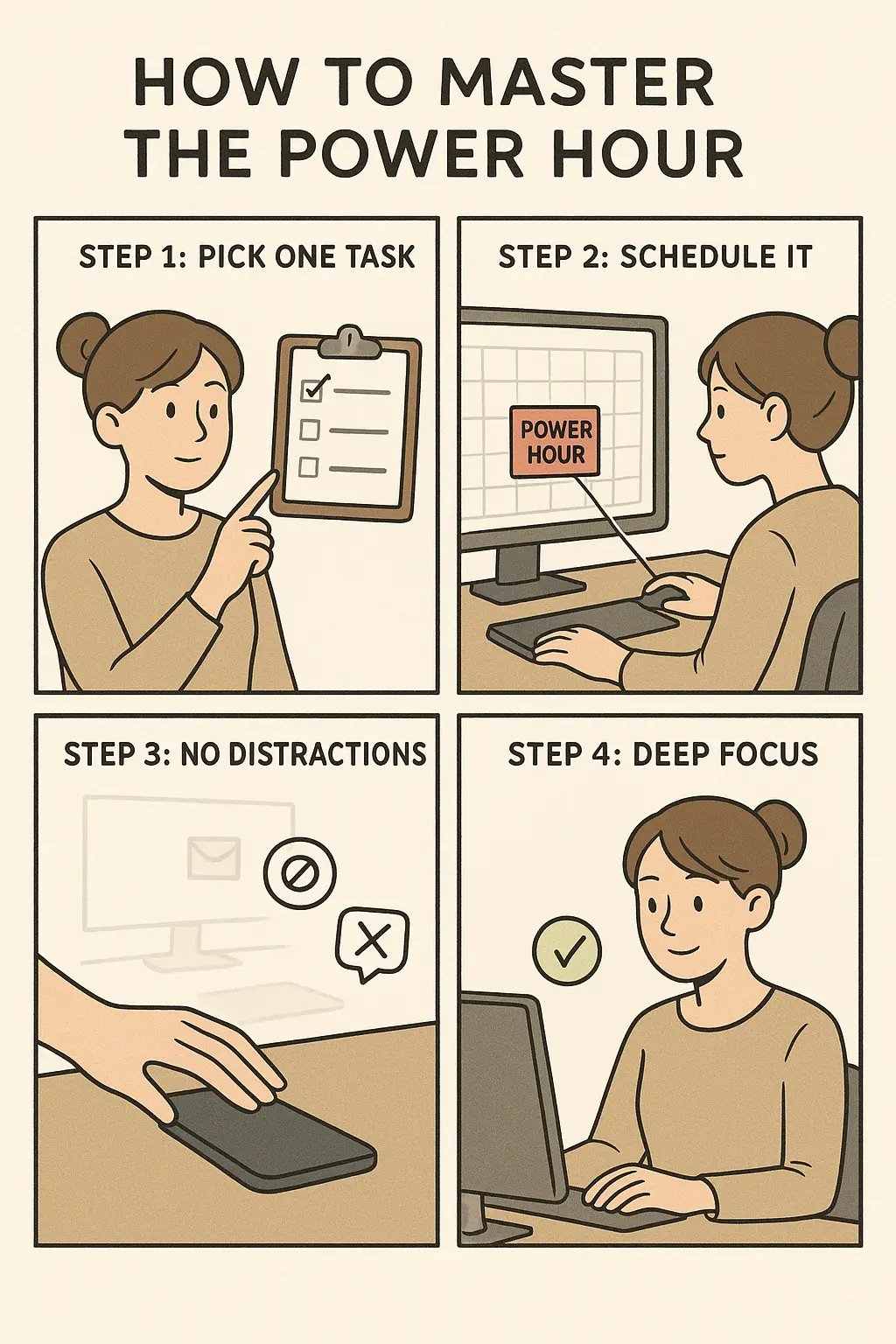 Power Hour Guide: 4 Steps to Deep Focus | Brainzyme