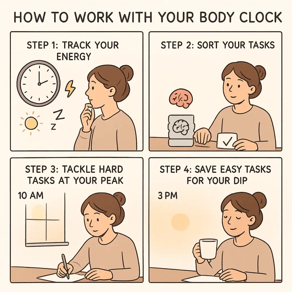 Work With Your Natural Energy Peaks | Productivity Tips – Brainzyme