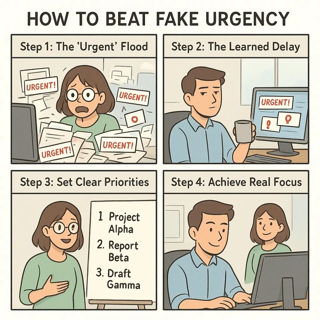 Stop Fake Urgency Killing Productivity | Focus Tips – Brainzyme
