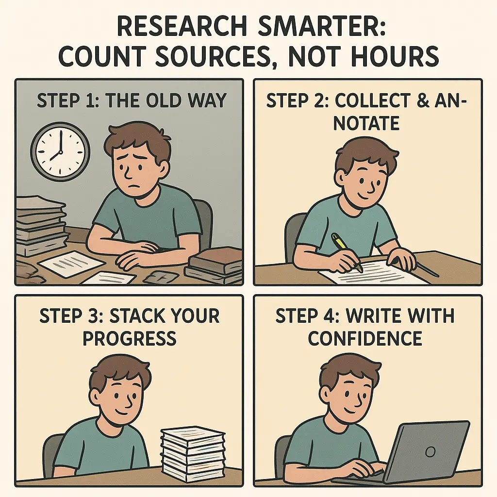 Track Research Progress: Count Annotated Sources Not Hours – Brainzyme