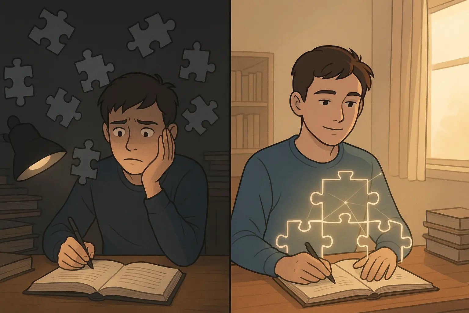 Study Technique: Connect Facts with 'Because' & 'Therefore' – Brainzyme