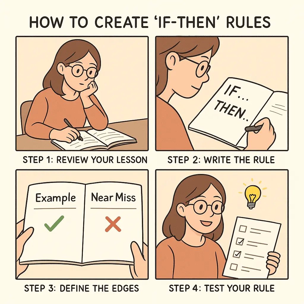 How to Create If-Then Rules for Better Learning | Brainzyme