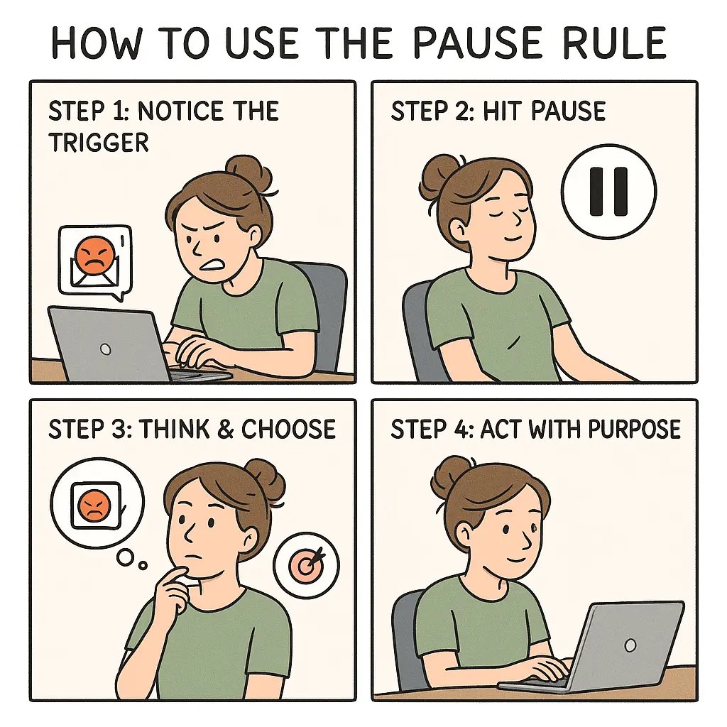 Mental Pause Button: How to Stop Reacting Impulsively – Brainzyme