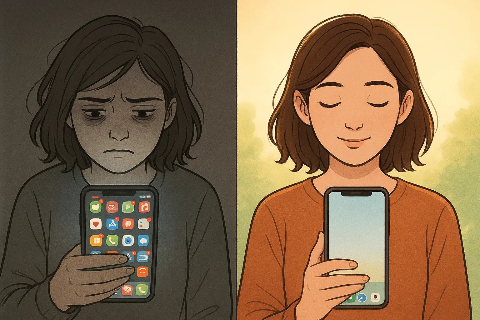 Blank Phone Screen: Stop Mindless Scrolling | Brainzyme